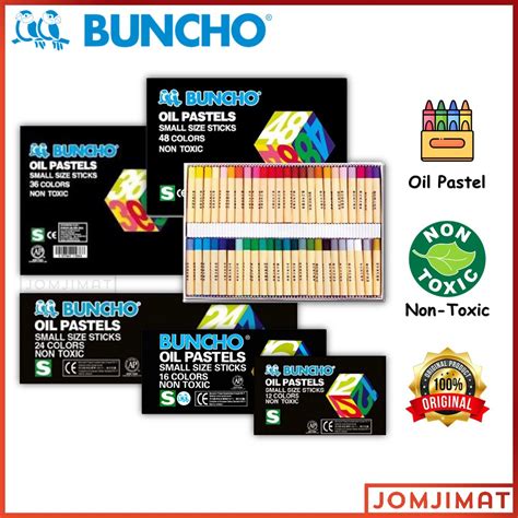 Buncho Oil Pastel Colour 12c 16c 24c 36c 48c Colour Pastels Crayon