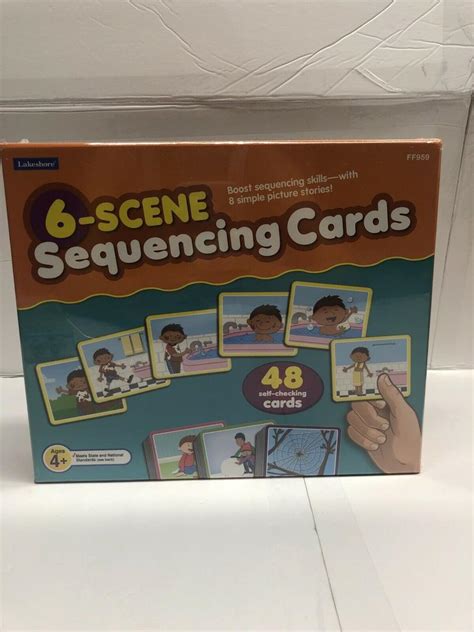 Lakeshore Learning 6 Scene Sequencing Cards 48 Pieces Ages 4 2296556210