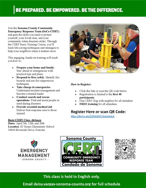 Cert Basic Training English Language Curso Básico De Capacitación Cert En Ingles Sonoma