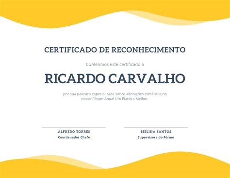 Certificado De Trabalho Bem Feito