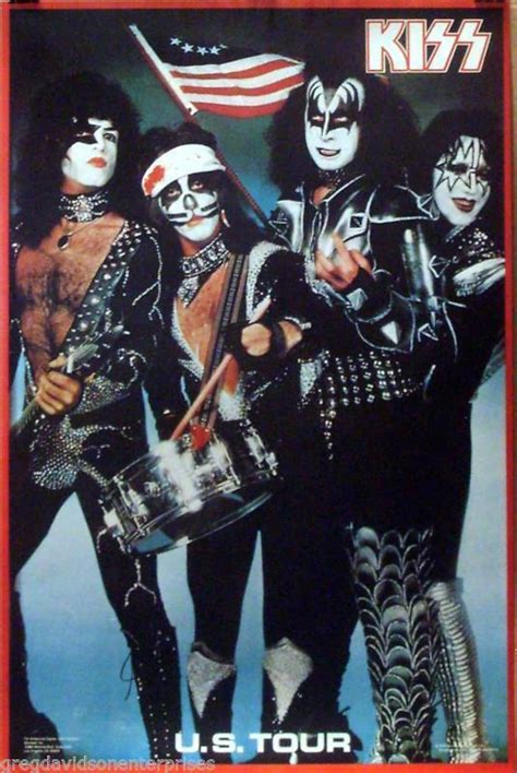 Kiss U S Tour 1976 Bicentennial Spirit Of 76 Poster Gene Etsy