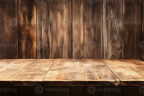 Rustic Wooden Table Backdrop Planks Display Product 58409876 Stock