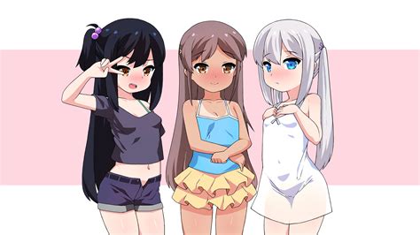 Pruzhka Wardi113 Adachi Tenka Komako Semenovich Sayama Chie Shoujo Ramune Absurdres