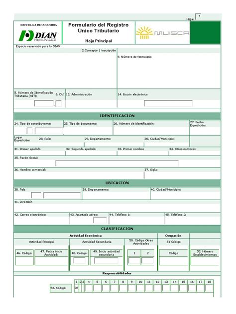 Formulario De Rut Editable Pdf