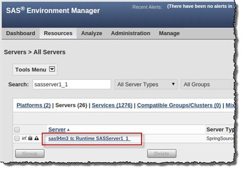 restarting sas web apps with sas environment manager