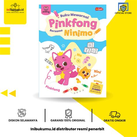 Pinkfong Coloring Book With Ninimo Shopee Malaysia