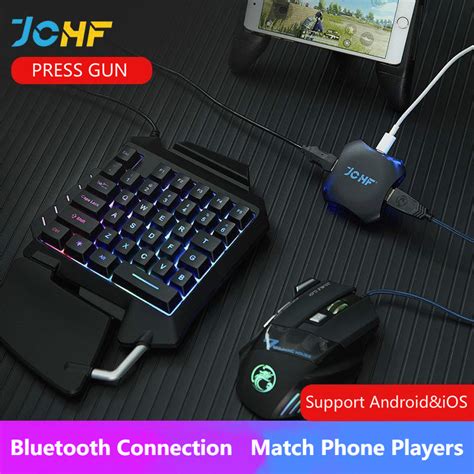 [4 Pcs Set]ready Stock Jchf Mobile Gaming Combo Keyboard Mouse Converter Adapter Dock Gaming Set