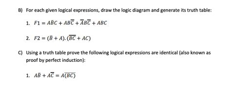 Solved B For Each Given Logical Expressions Draw The Logic Chegg