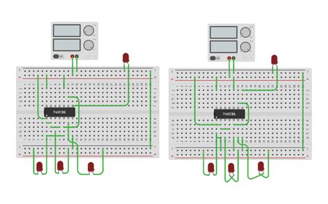 Circuit Design Binary To Gray Tinkercad