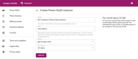 Creation Of A Psono Saas Instance Psono Documentation