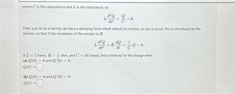 Solved This Problem Concerns The Electric Circuit Shown In Chegg