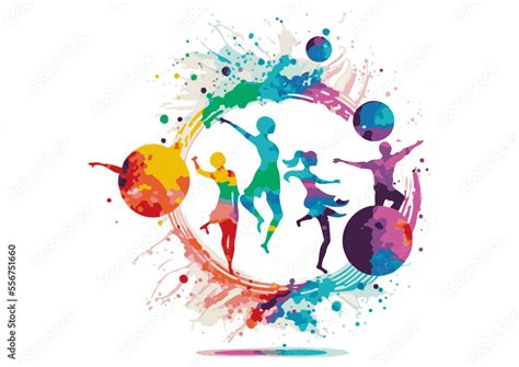 People Dancing Vector Illustration Stock Vector Adobe Stock