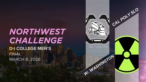 Western Washington Vs Cal Poly Slo Mens Final Northwest Challenge