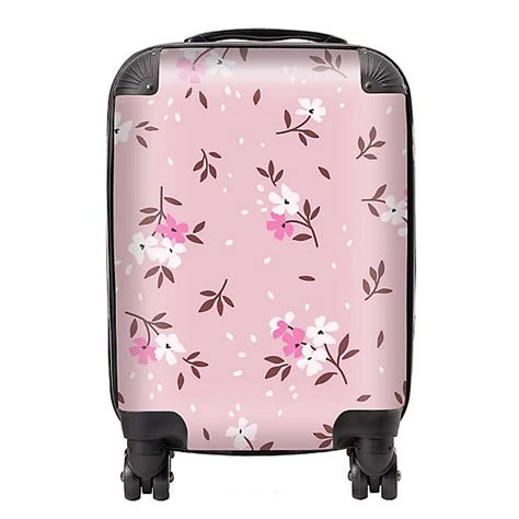 Pretty Pink Flower Pattern Suitcase Mini Cabin
