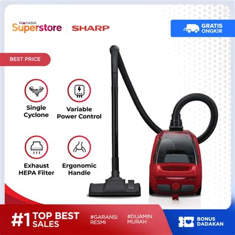 Sharp Ec Ns18 Rd Ecns18rd Vacuum Cleaner Bagless Vacuum Cleaner