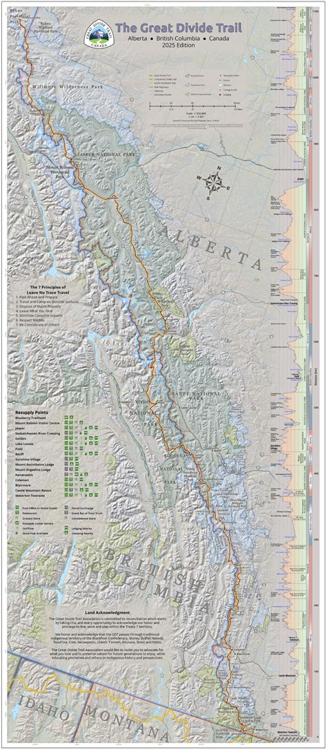 Maps The Great Divide Trail Association