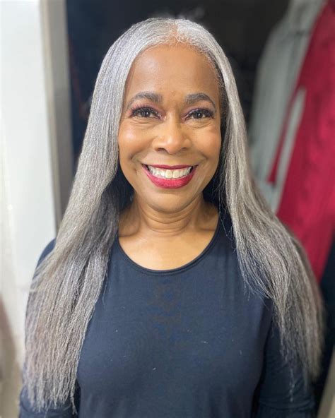 15 Hairstyles For Black Women Over 50 Gray Hair Beauty Grey Hair