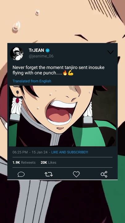 Never Forget The Moment Tanjiro Sent Inosuke Flying With One Punch