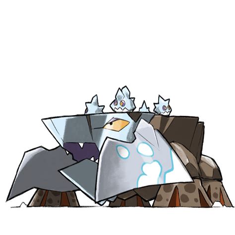 Bergmite And Hisuian Avalugg Pokemon Drawn By Blacknirrow Danbooru