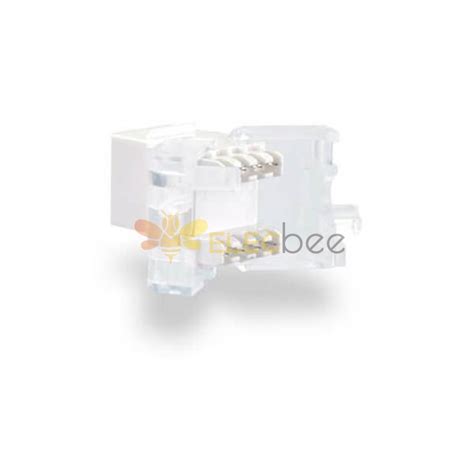 Elecbee Rj45 Cat6 Splitter Adapter Keystone Lan Ethernet Socket Network Coupler Extender Cable