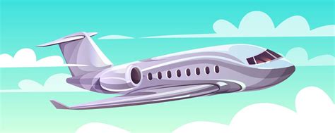 하늘에 비행 비행기 여행사 구름에 만화 현대 비행기의 그림 무료 벡터