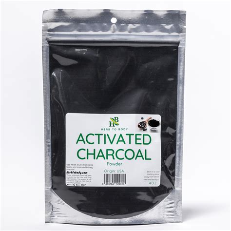 Activated Charcoal Powder Herb To Body