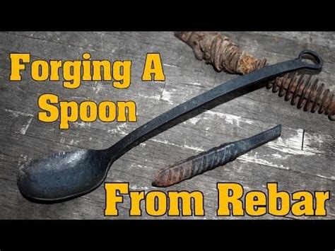 Blacksmithing for beginners: Forging a spoon from scrap rebar | Blacksmithing beginners ...