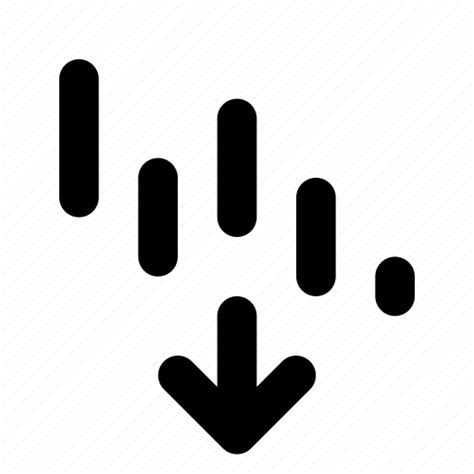 Business Descrease Candle Chart Price Drop Market Valuation Icon