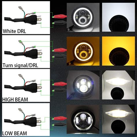Pair 7inch Led Headlights Drl For Toyot Landcruiser Hzj75 60 70 73 78