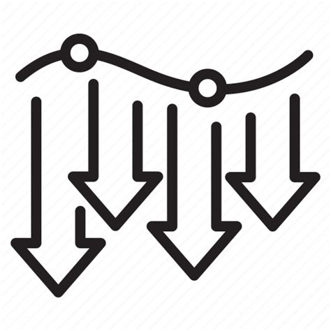 Decrease Arrow Down Fall Loss Graph Chart Icon Download On