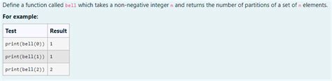Solved Python Code Define A Function Called Bell Which Chegg