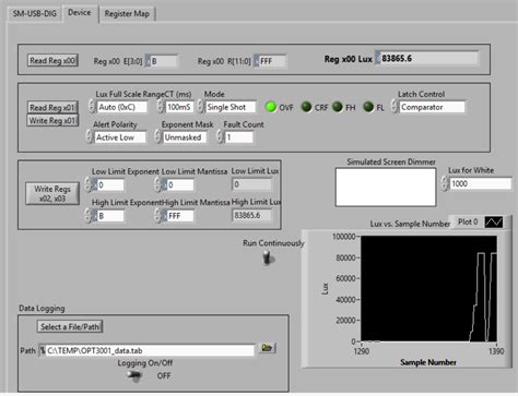 OPT Cannot Clear Overflow Condition Sensors Forum Sensors TI E E Support Forums