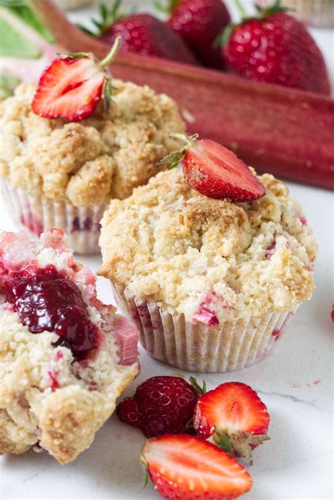 Strawberry Rhubarb Muffins Recipe Strawberry Rhubarb Recipes