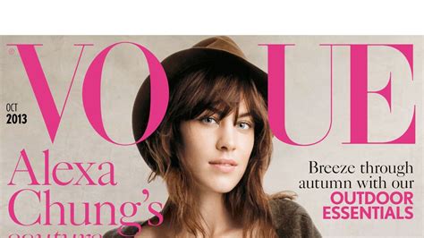 Alexa Chung Vogue October 2013 Cover Online Guest Editor British Vogue
