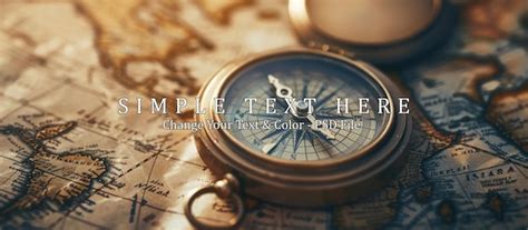 Premium Psd Compass And Map A Journey Through Time
