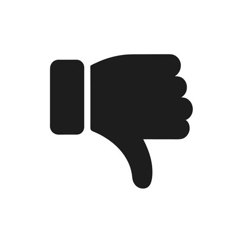 Thump Down Icon Sign Style 58301536 Vector Art At Vecteezy