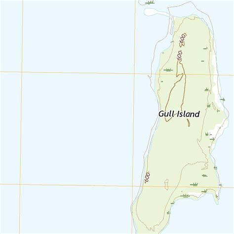 Gull Island Mi 2019 24000 Scale Map By United States Geological