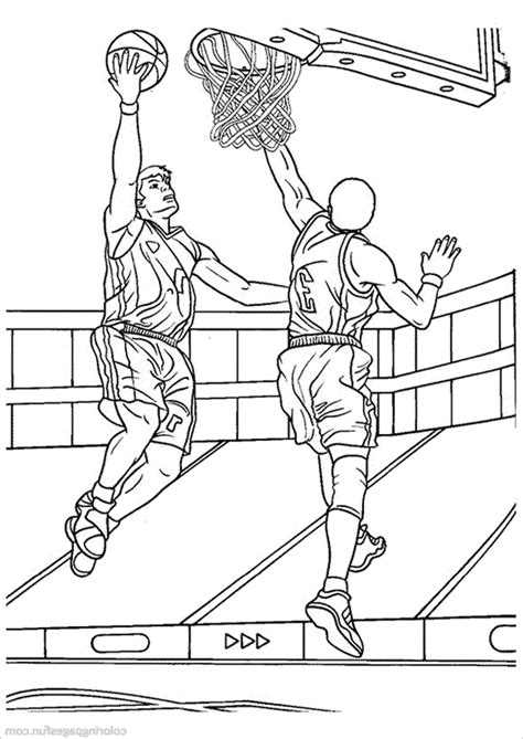 Basketball Coloring Pages Coloringbay