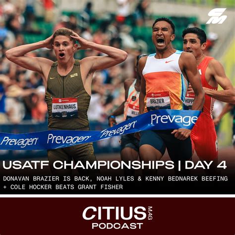 Usatf Outdoor Championships Day 4 Reaction Show Donavan Brazier Is