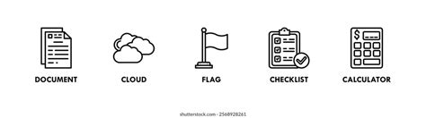 Key Performance Indicators Banner Web Icon Stock Vector Royalty Free