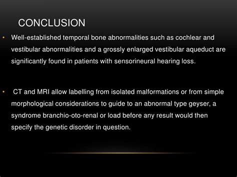 Ppt Major And Minor Temporal Bone Abnormalities Powerpoint
