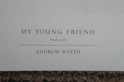 Andrew Wyeth Collotype Print My Young Friend Portrait 1976 Metropolitan