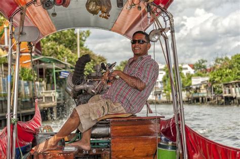 Longtail Boat At The Clongs In Bangkok Thailand Editorial Stock Image