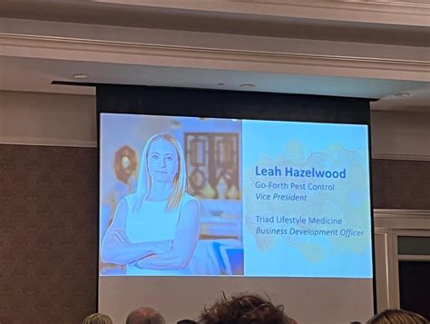 Congratulations To Leah Hazelwood Go Forth Pest Control