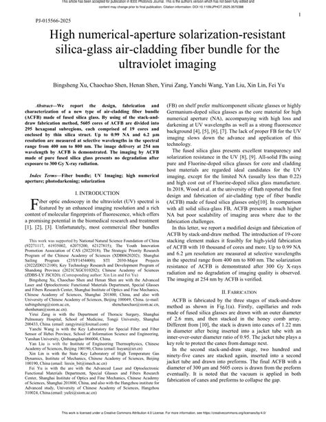 Pdf High Numerical Aperture Solarization Resistant Silica Glass Air