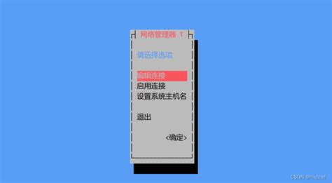 linux资产图形化配置网络之nmtui指令 nmtui 安装 csdn博客