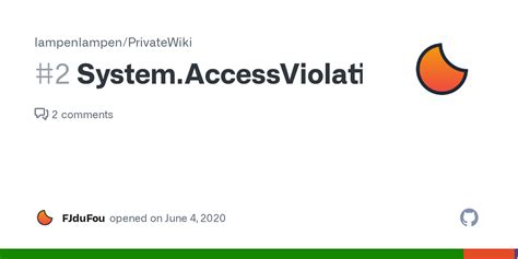 system accessviolationexception · issue 2 · lampenlampen privatewiki