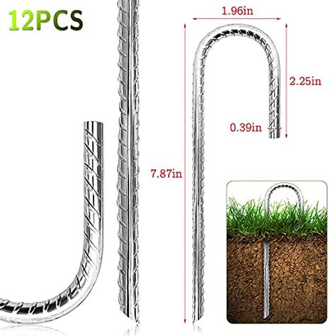 Heavy Duty Galvanized Rebar Stakes Secure Fences And Tents