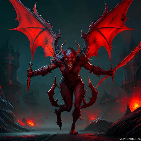 Small Imp Small Demon Red Imp 8k High Resolution High Quality