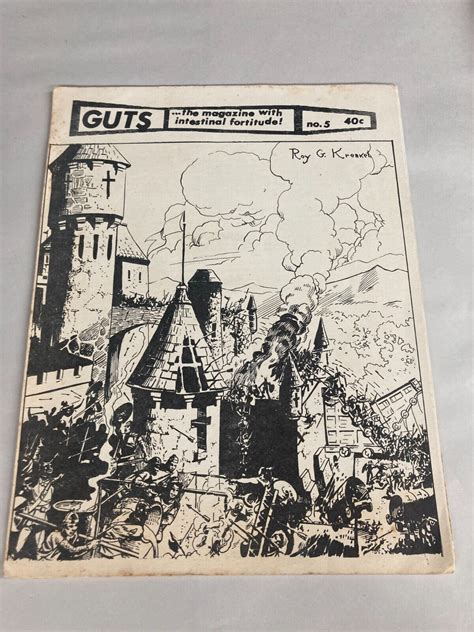 Guts 5 Comic Fanzine 1968 Vg See Description Jeff Jones Steve Ditko